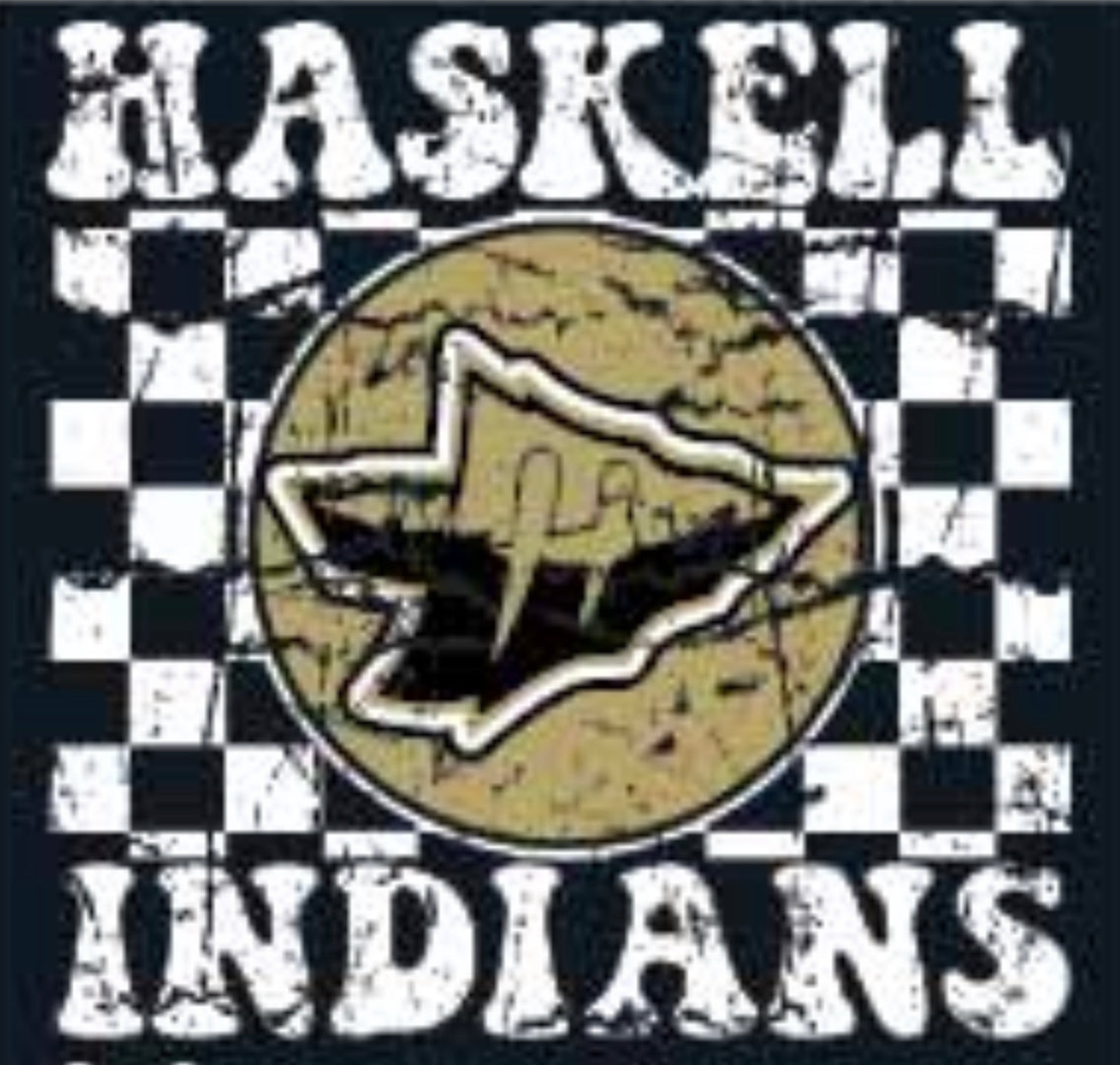 Haskell Indians Bubble Font With Checks – Jiggity Jig