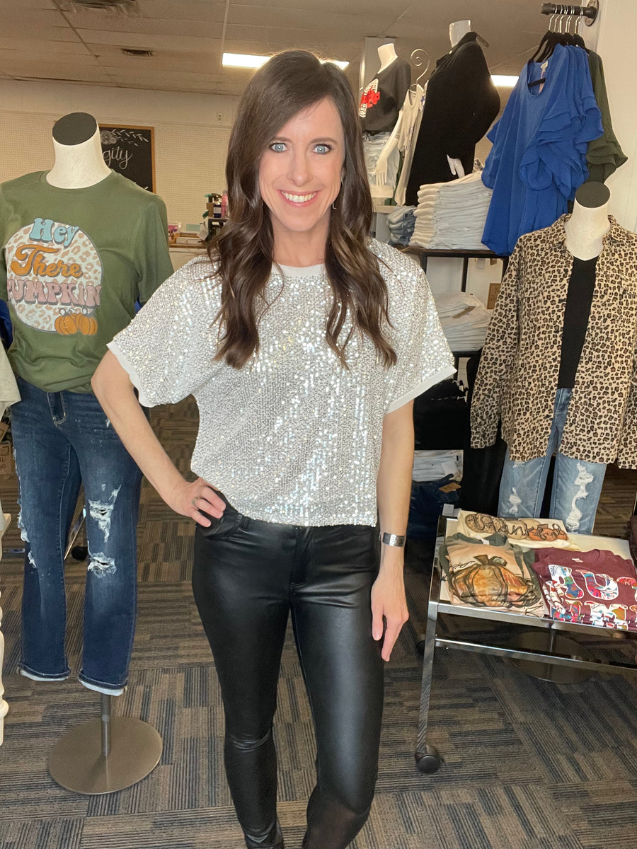 Sparkle & Shine Top-Multiple Colors Available – Jiggity Jig